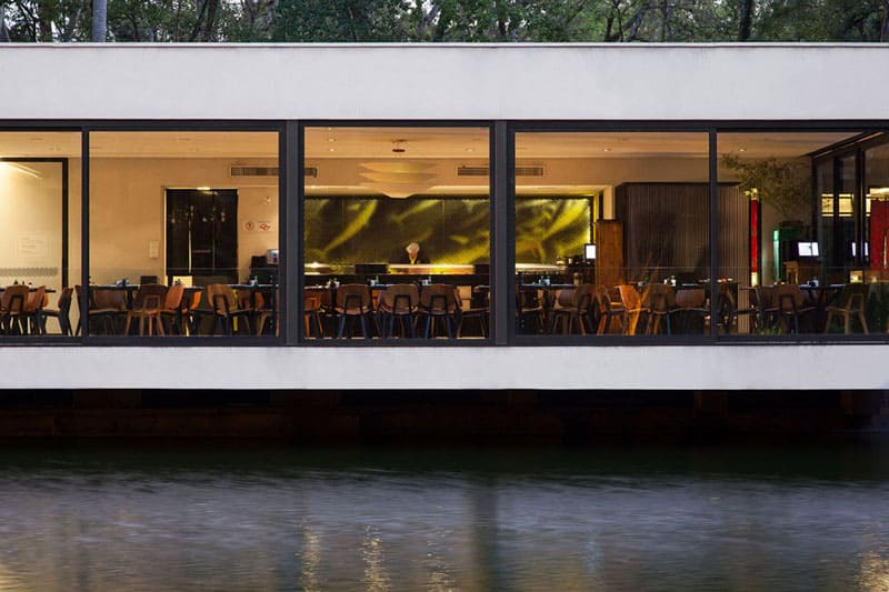 Japanese Restaurant Floating Above a Lake in Sao Paulo, Brasil
